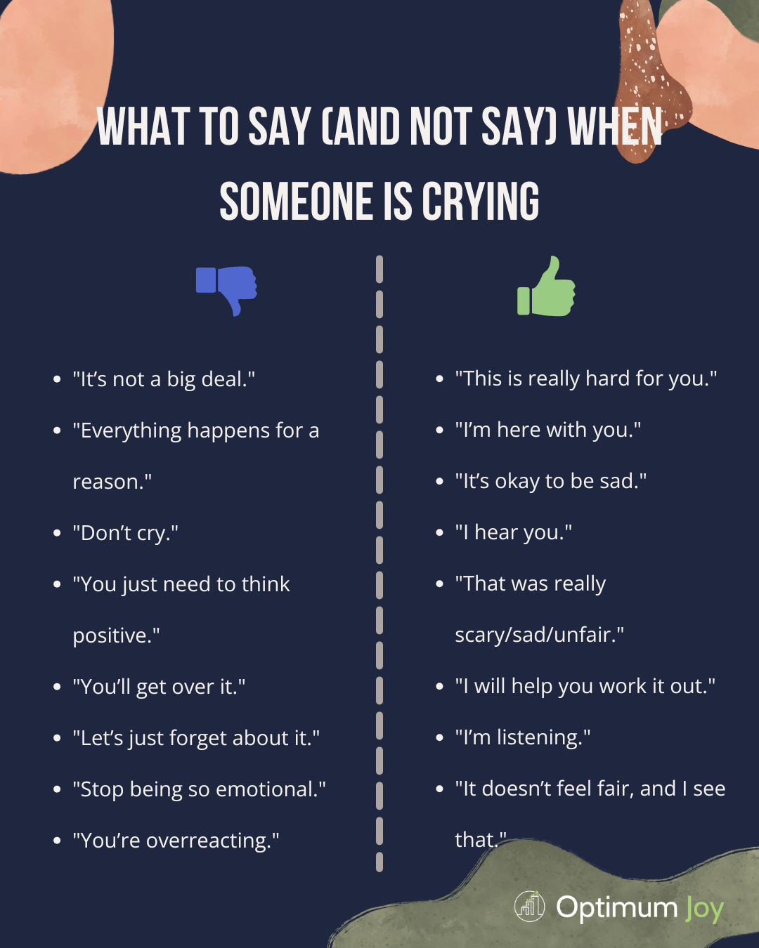 How to Comfort Someone Who is Crying: 10 Things to Say/Not Say